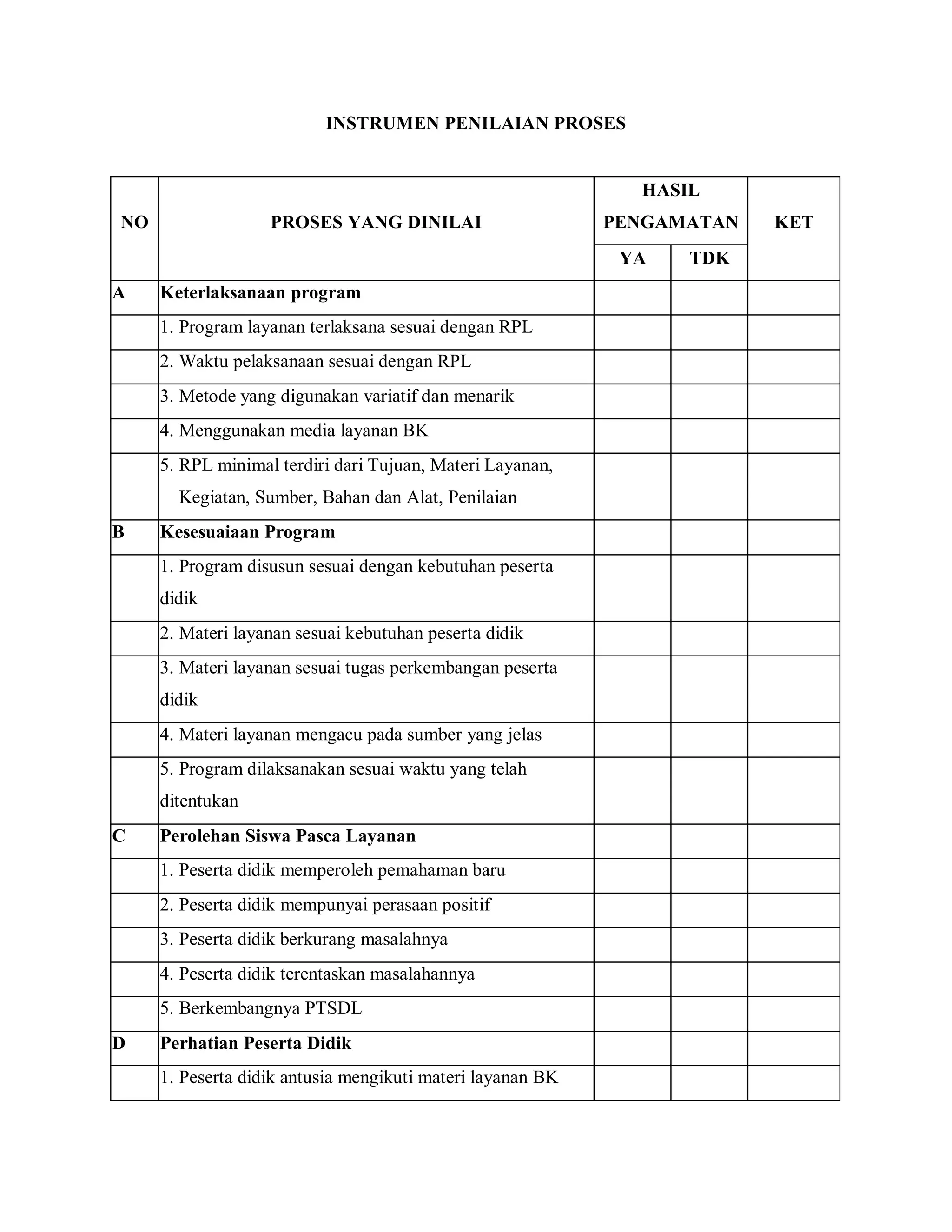 RENCANA PELAKSANAAN LAYANAN (RPL) BIMBINGAN KLASIKAL | PDF