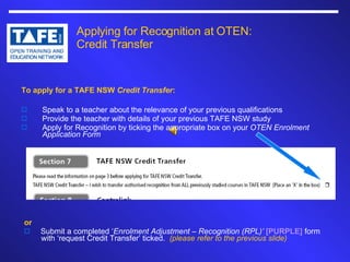 OTEN RPL Information | PPS | Resume Writing and Advice | Job Search