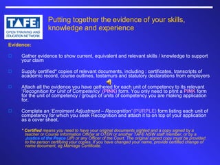 OTEN RPL Information | PPS
