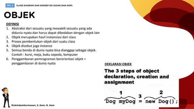 [RPL2] Class Diagram dan Konsep Object Oriented (1) | PDF
