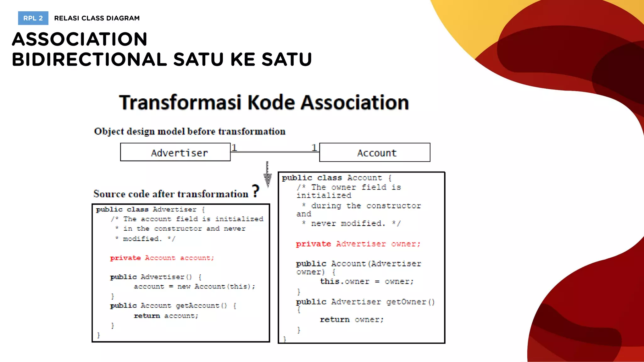 [RPL2] Class Diagram dan Relasinya (2) | PDF
