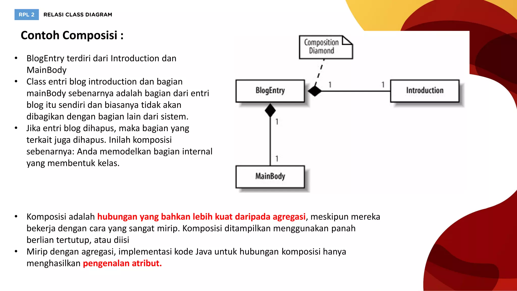 [RPL2] Class Diagram dan Relasinya (2) | PDF