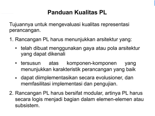 Rekayasa Perangkat Lunak Konsep Perancangan | PPTX