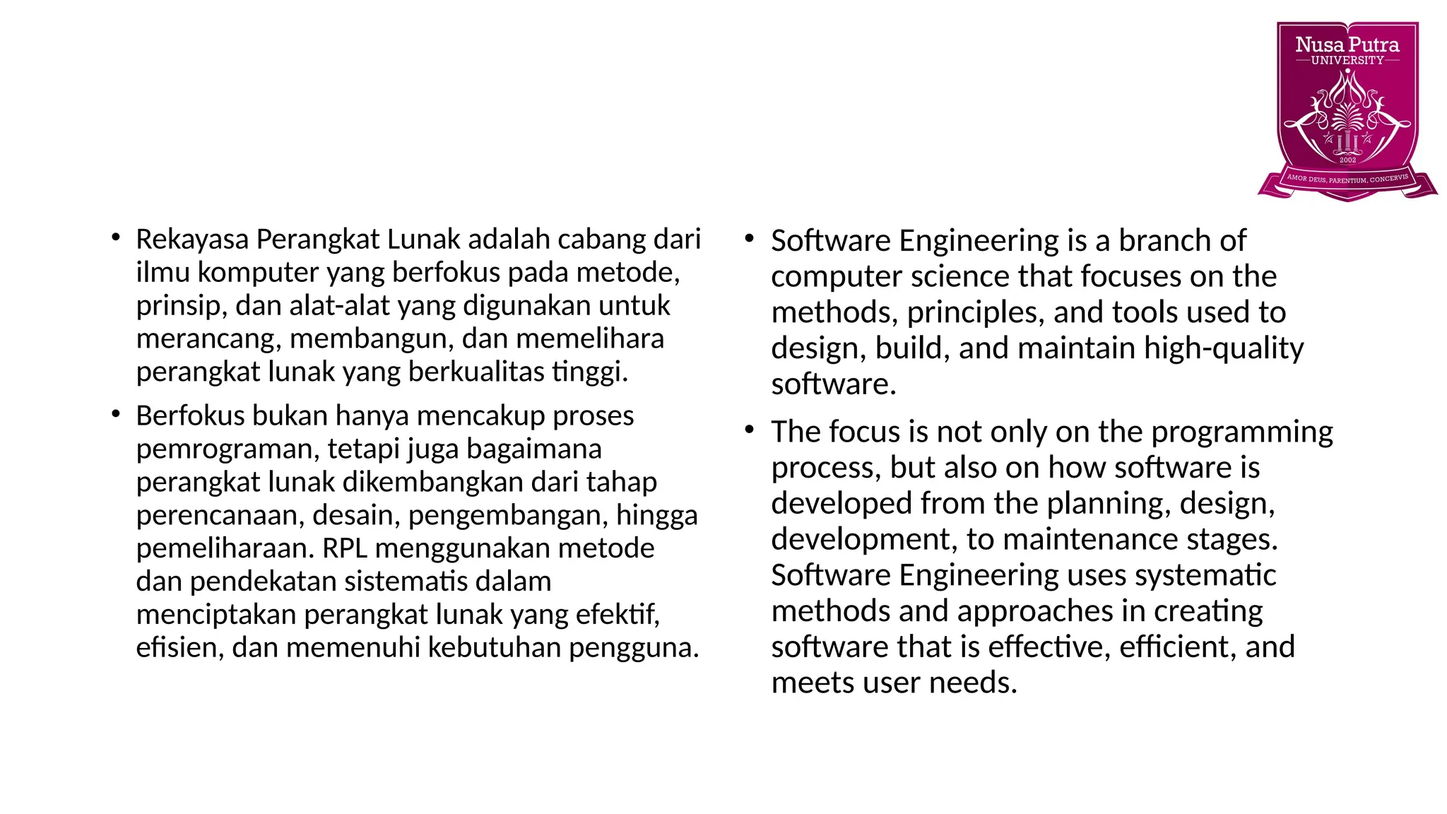 Rekayasa Perangkat Lunak softaware engineering | PPTX