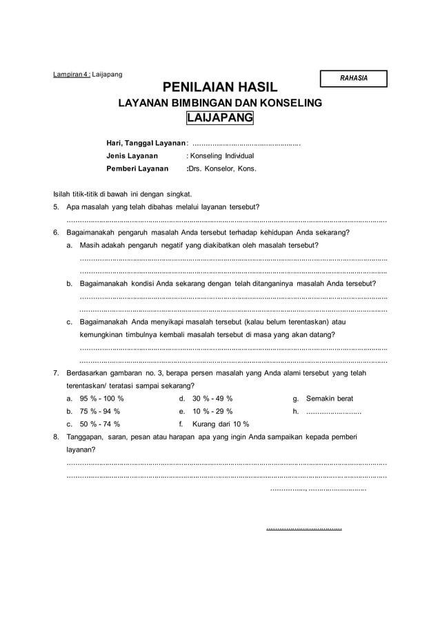Rpl konseling individu | DOCX