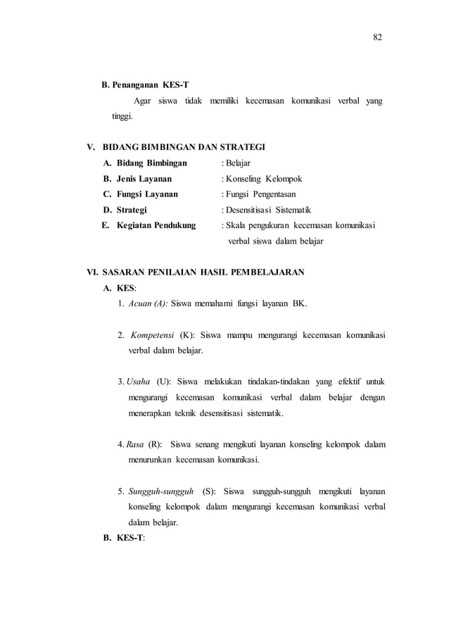 Contoh RPL konseling kelompok | DOCX