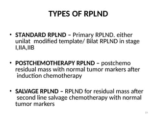 RETRO PERITONEAL LYMPHNODE DISSECTION CA | PPTX