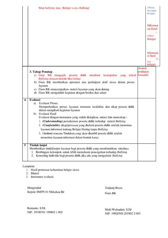 RPL PSE BERDIFERENSIASI rpp kurikulum mw | PDF