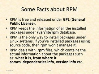 RPM (Red Hat Package Manager) | PPTX