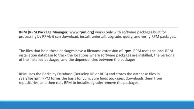 RPM (LINUX) | PPTX