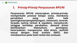 Contoh rencana pengembangan Madrasah yang disusun oleh tim pengembang ...