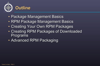 RPM Packaging 101 (Old) | PPT