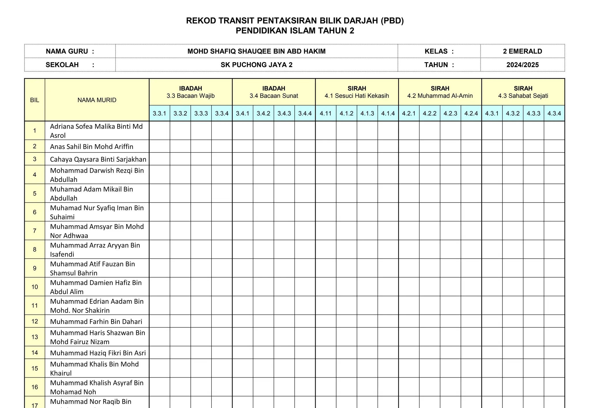 RPM PAI TAHUN 2 EMERALD-rpm pendidikan islam.pptx