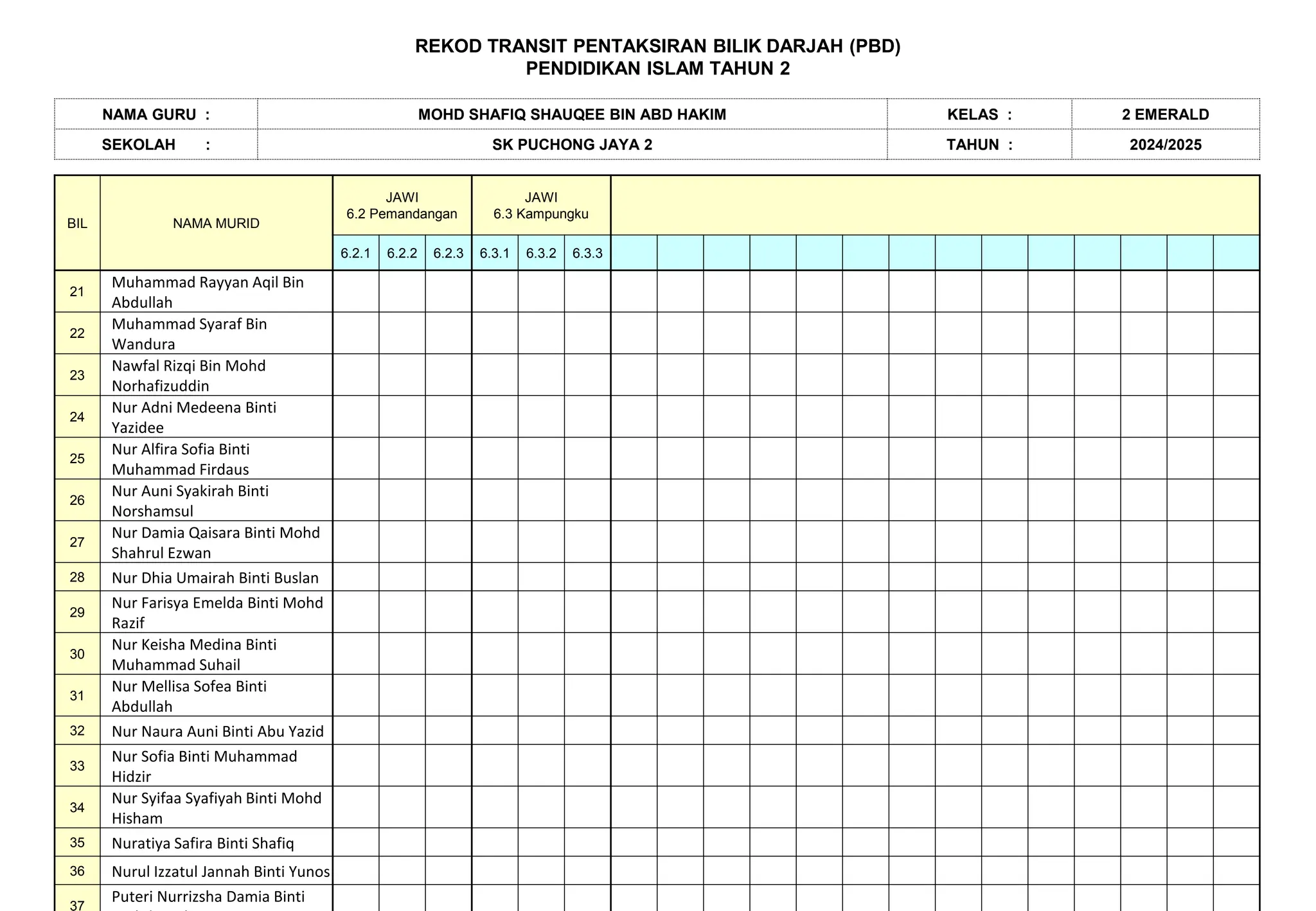 RPM PAI TAHUN 2 EMERALD-rpm pendidikan islam.pptx