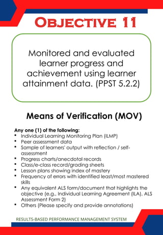 Rpms Portfolio-for teacherTemplate.pptx 2023-2024 | PPTX