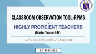 rpms ipcrf 2022 master teacher indicators.pptx