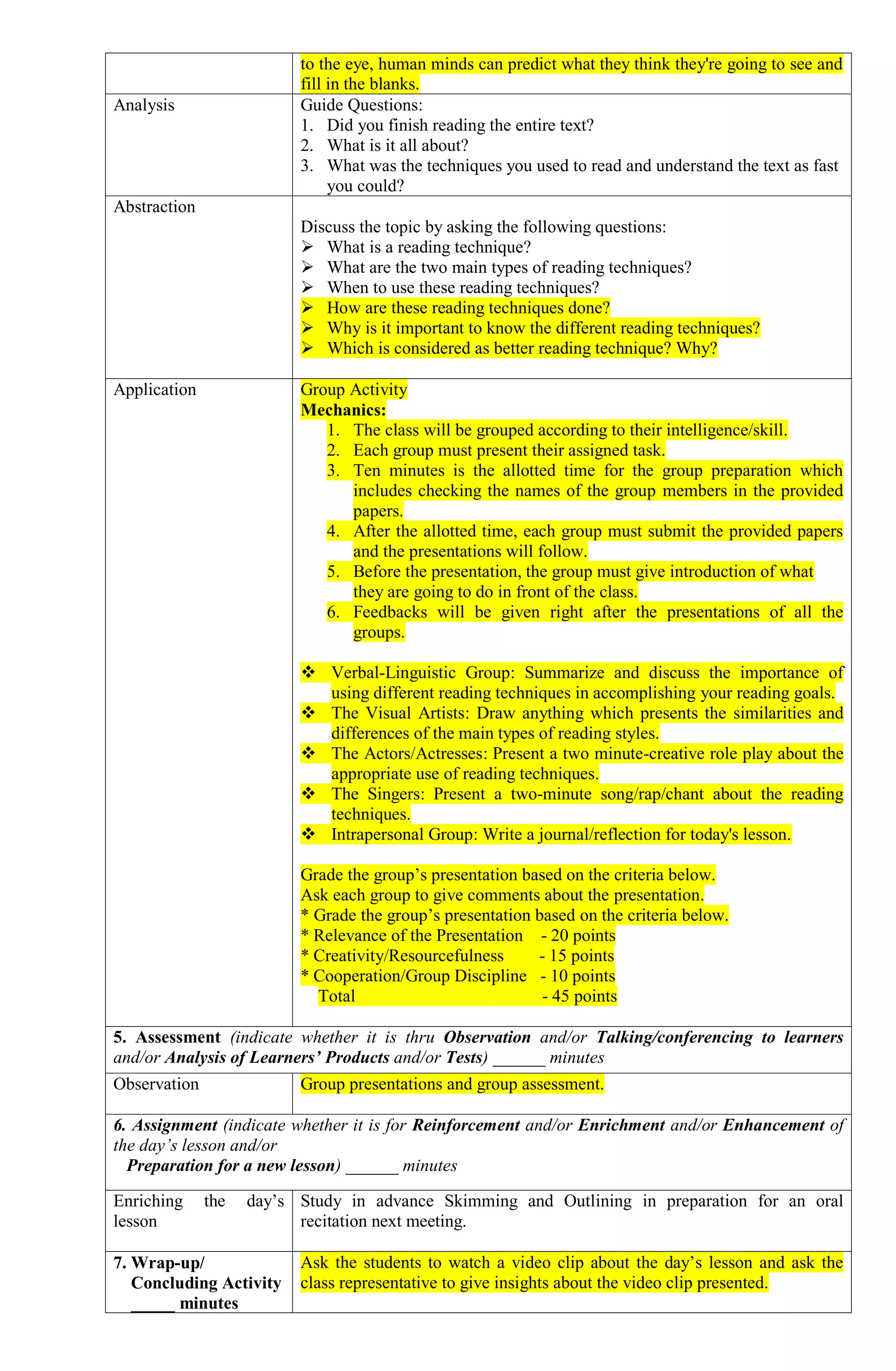 English 8-1st Quarter DLP 22 Reading Strategies (Enhanced) | PDF