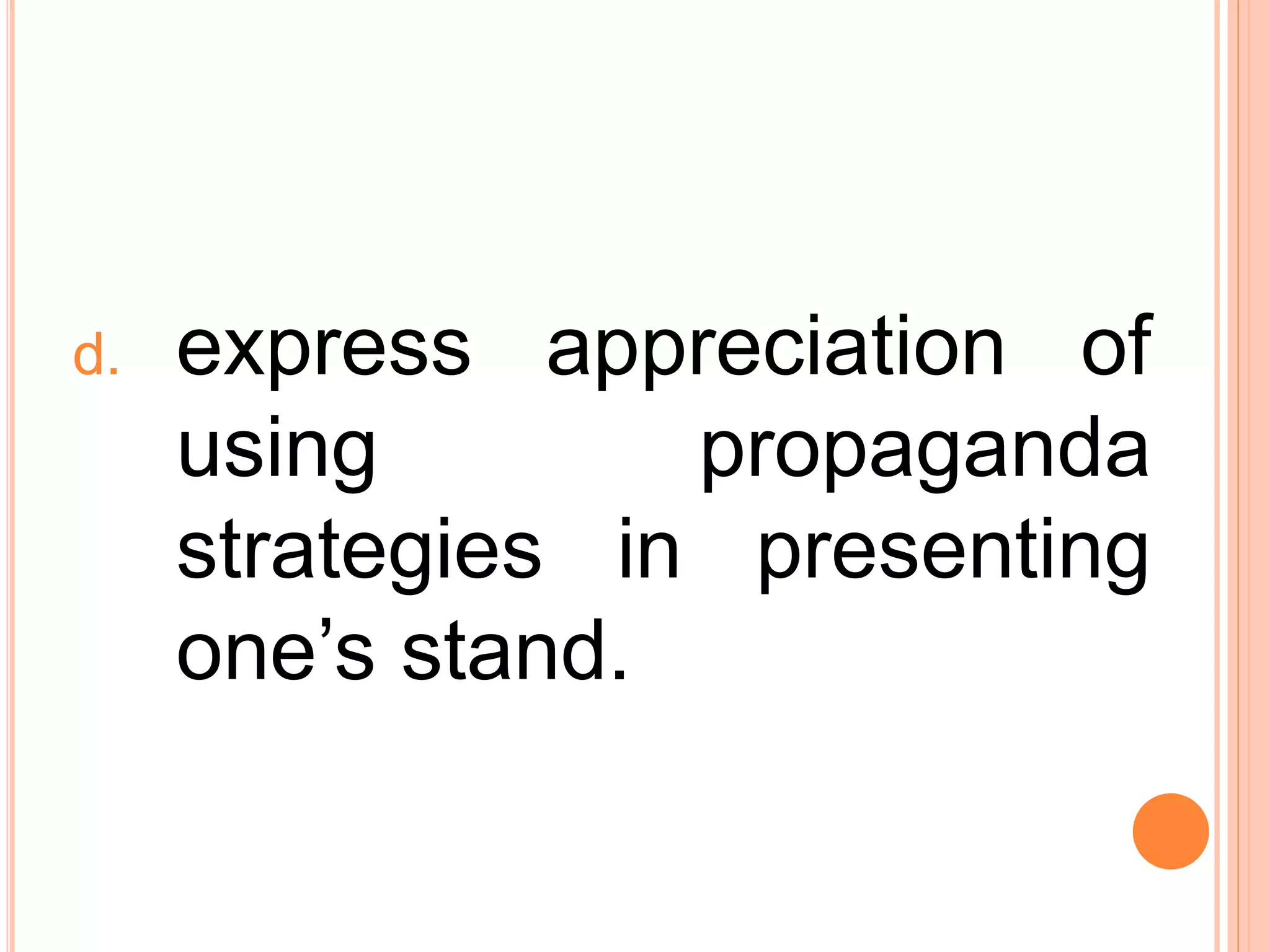 English 8-3rd Quarter DLP 6 Propaganda Strategies | PDF