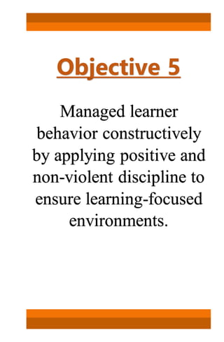 Rpms portfolio for t i iii | PDF