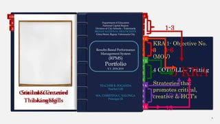 RPMS Portfolio for Teachers I-III | PPTX