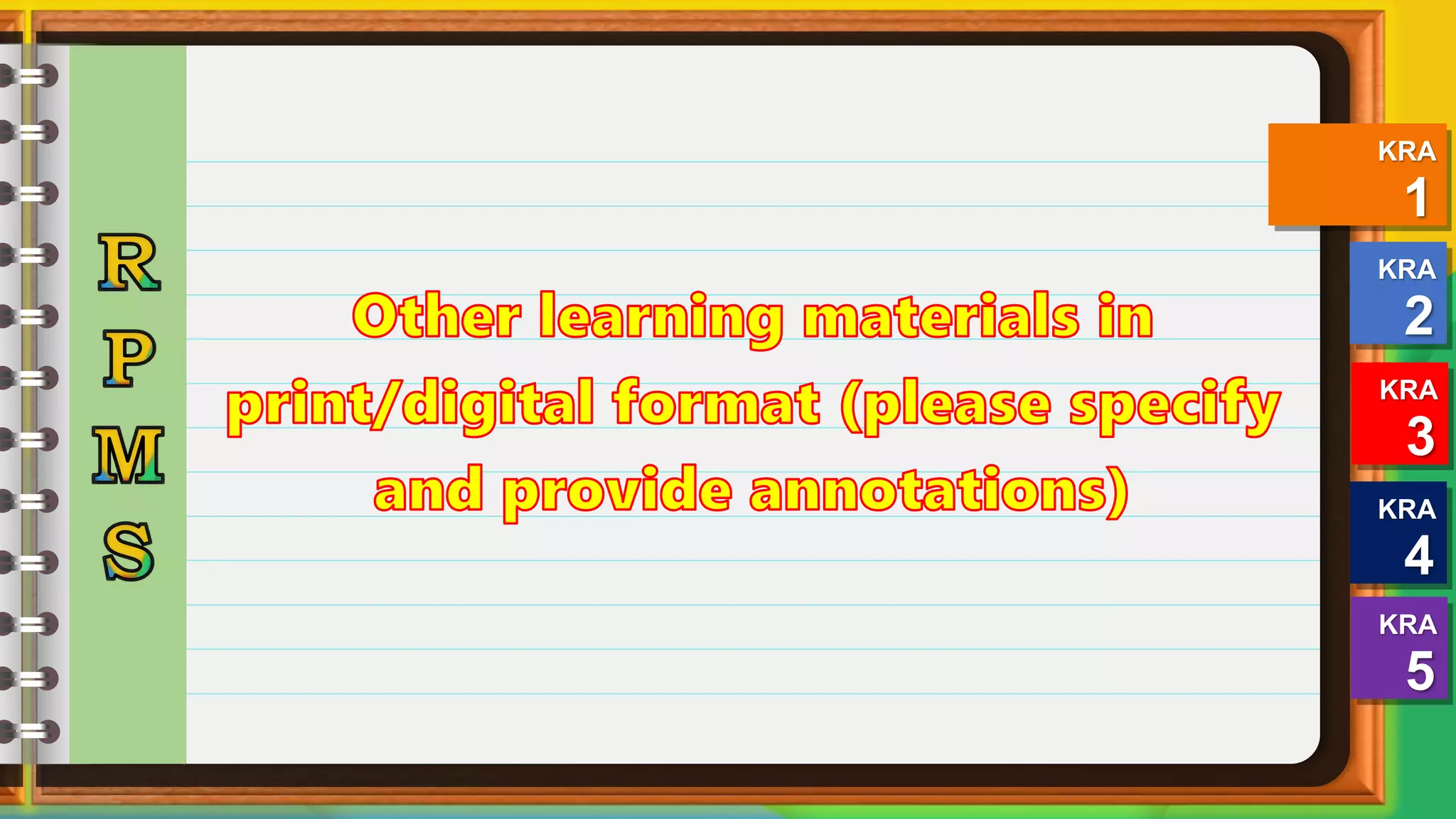 RPMS PORTFOLIO TEMPLATE.pptx | Educational Assessment | Education