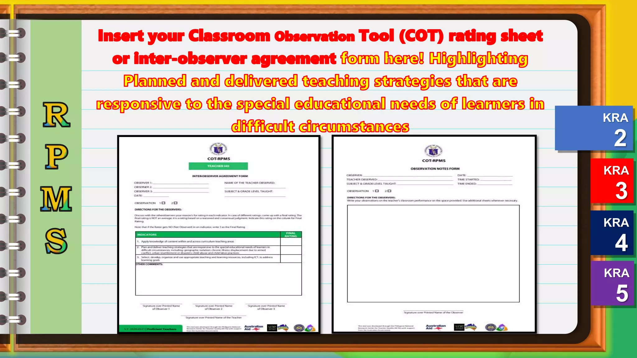 RPMS PORTFOLIO TEMPLATE.pptx | Educational Assessment | Education