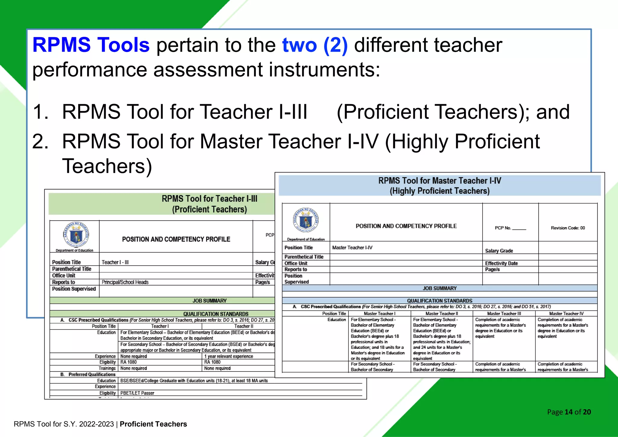 RPMS Tool for Proficient Teachers SY 2022-2023 2.pptx