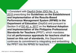 RPMS Tool for Proficient Teachers SY 2022-2023 2.pptx