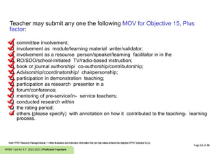 RPMS Tool for Proficient Teachers SY 2022-2023 2.pptx