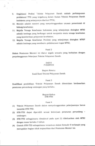 Rpm teknisi pelayanan darah | PDF
