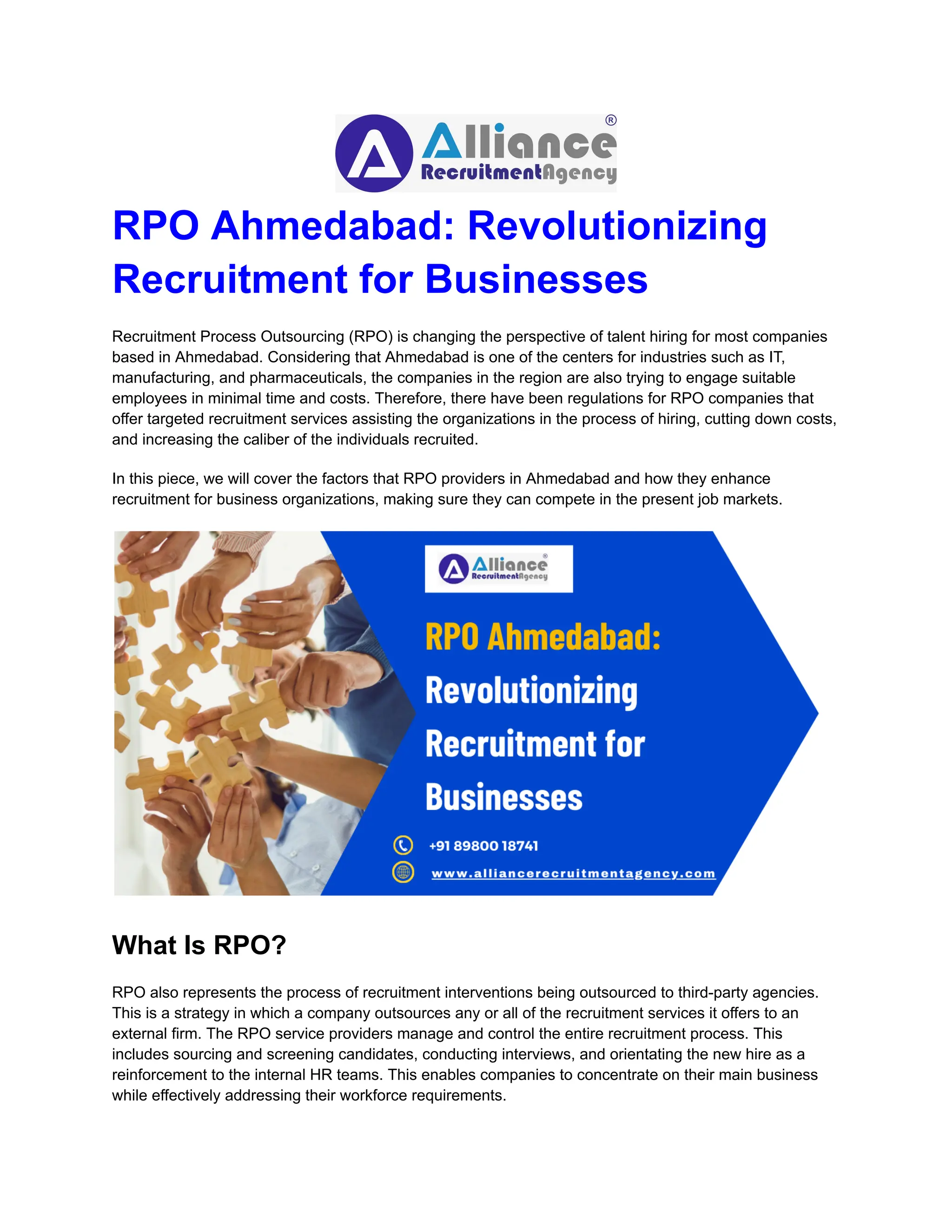 RPO Ahmedabad_ Revolutionizing Recruitment for Businesses.pdf | Free ...