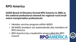 RPO America and RPO Council Orientation: Rural and Regional ...