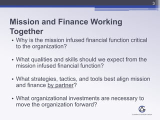 Building A Mission-Infused Finance Function In Your Nonprofit | PPT