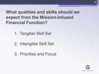 Building A Mission-Infused Finance Function In Your Nonprofit | PPT