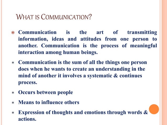 Process of communication | PPT