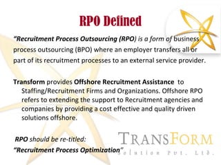 Rpo Transform | PPT