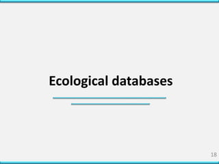Cancer genome databases & Ecological databases | PPTX