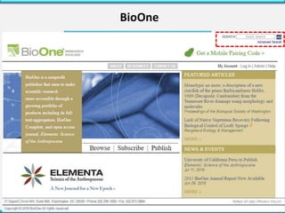 Cancer genome databases & Ecological databases | PPT