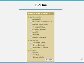 Cancer genome databases & Ecological databases | PPTX