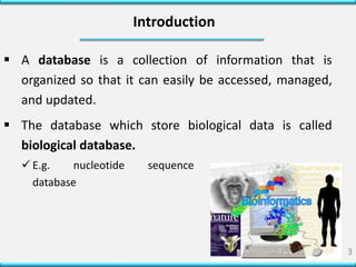 Cancer genome databases & Ecological databases | PPTX