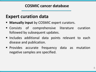 Cancer genome databases & Ecological databases | PPT