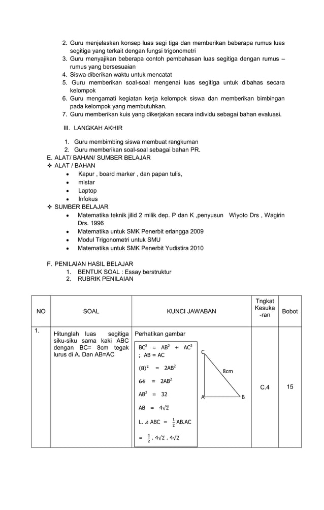 Rpp. 7.4 luas segitiga | PDF