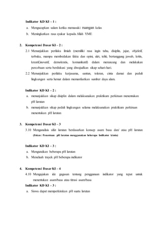 Rpp asam basa penentuan pH | PDF