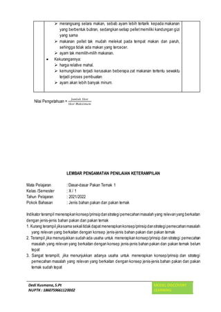 Rpp dasar-pakan-ternak-1 model discovery learning smk nh | DOCX
