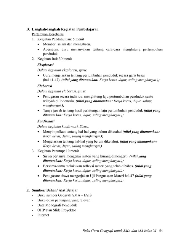 Rpp geografi-kelas-xi-smt-1 | DOC
