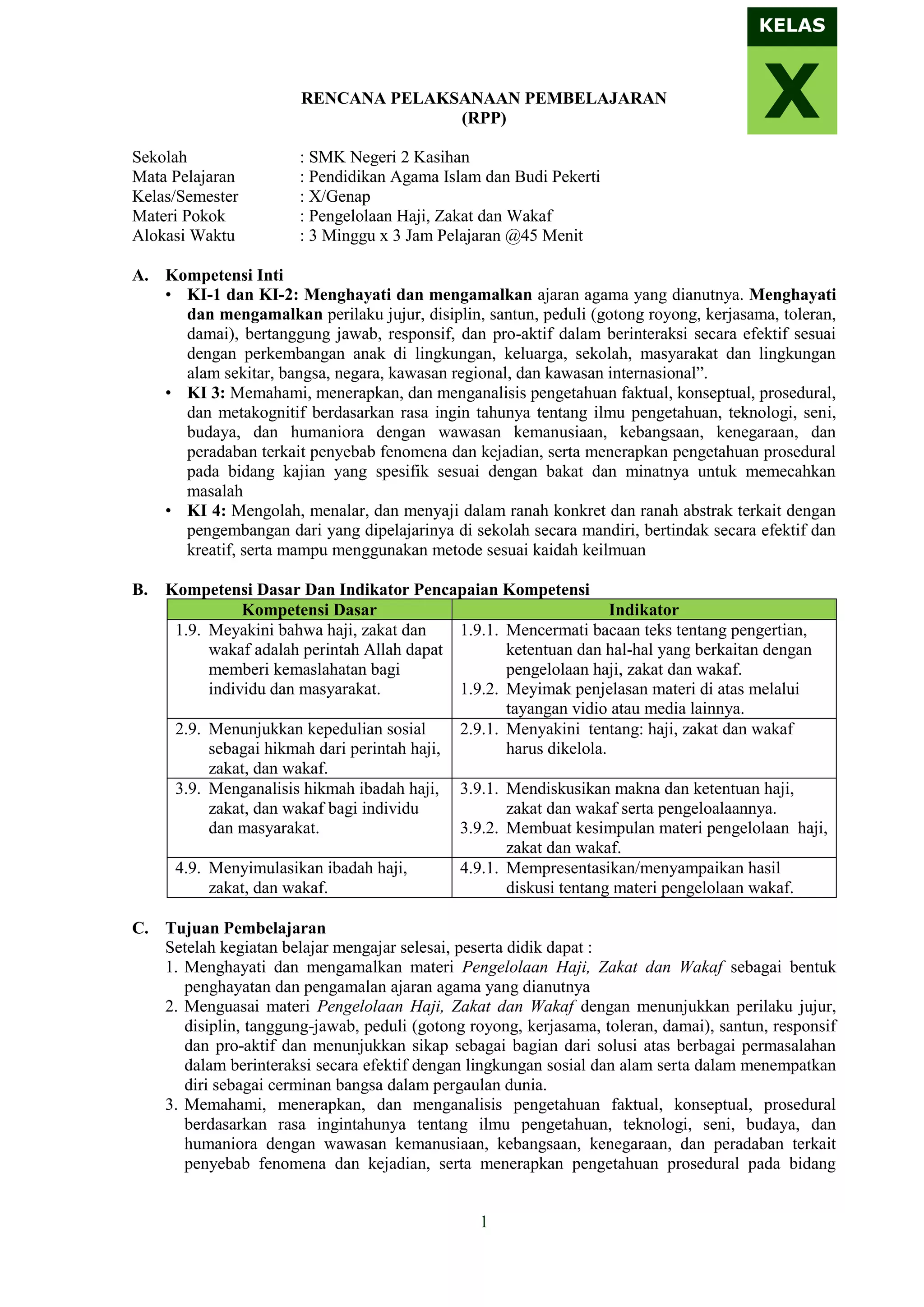 RPP-K13-Kelas-X_Genap_4.-Pengelolaan-Haji-Zakat-dan-Wakaf.docx