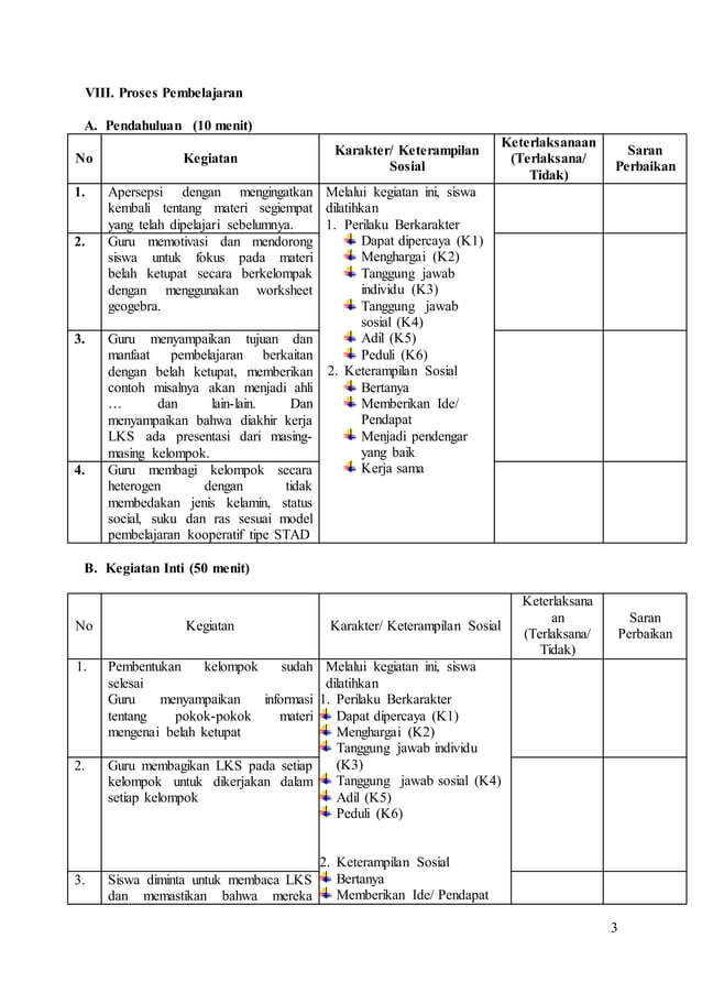Rpp lks-geogebra-belah-ketupat | DOCX