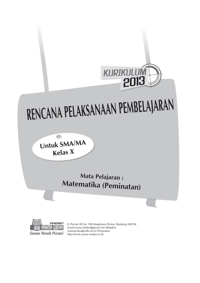 Rpp matematika-sma-kelas-10-kurikulum-2013 | PDF