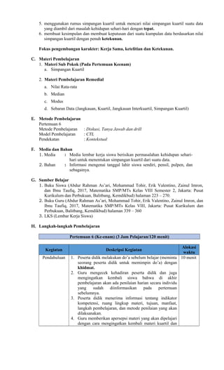 RPP - Simpangan Kuartil | DOC