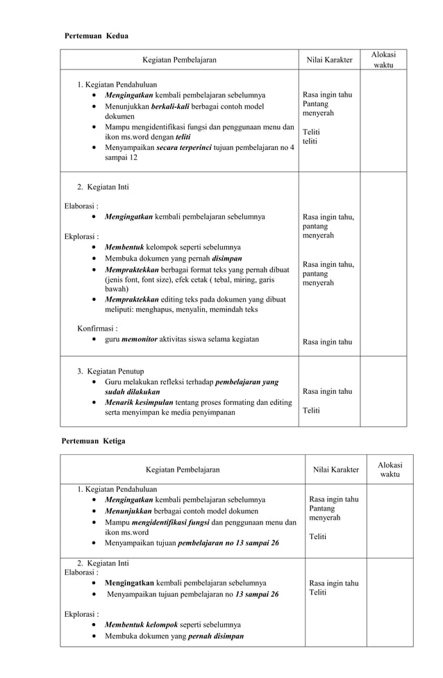 Rpp tik-berkarakter-kelas-8-sem-i1 | PDF